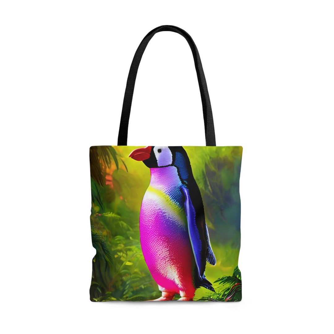 Rainbow Jungle Penguin Tote Bag AOP - Etsy