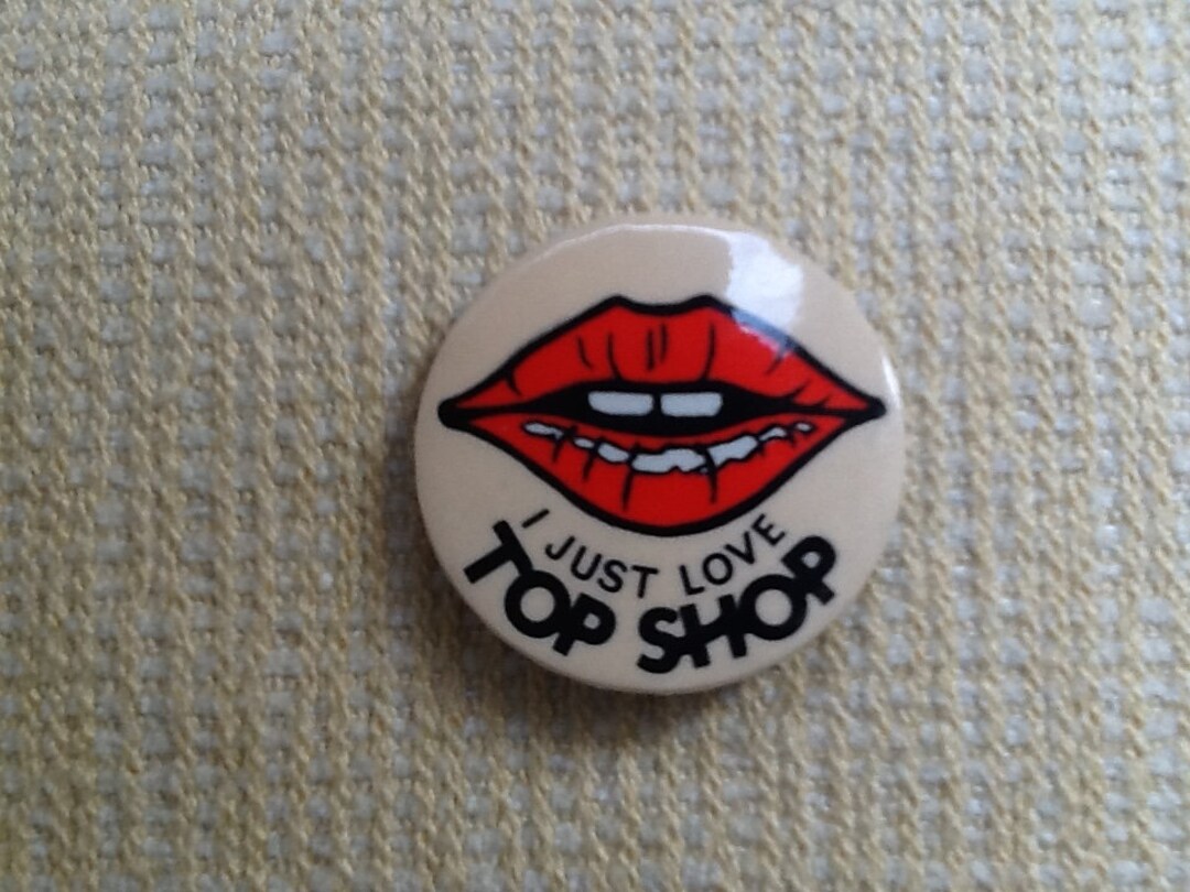 Vintage Top Shop Badge Hippy Badges Top Shop Pins Fashion - Etsy Israel