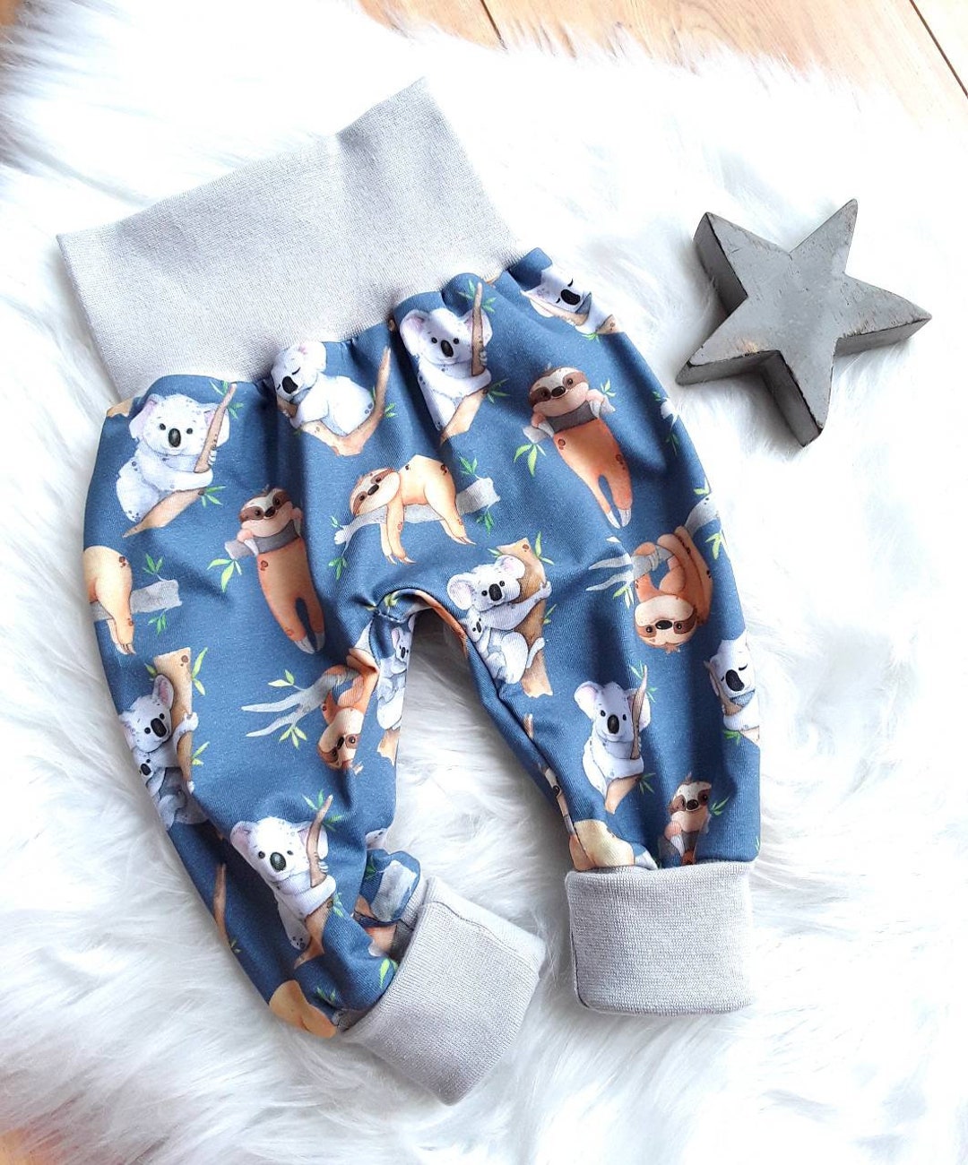 Baby Bloomers Sloth Koala Jungle Growing Pants Play Pants, Baby Pants ...
