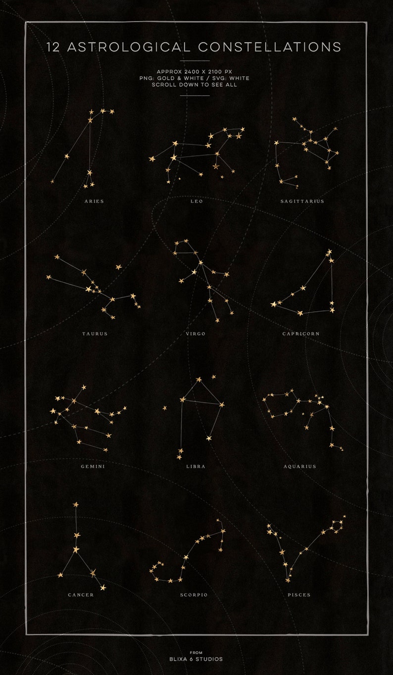 Pro Astrology Graphic Design & Instagram Template Kit Zodiac - Etsy
