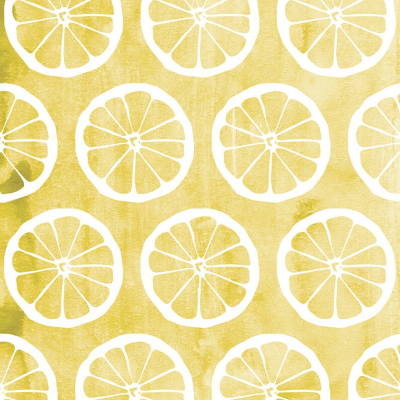 Summer Fruit Digital Patterns: Printable Scrapbook Pages With Lemon ...
