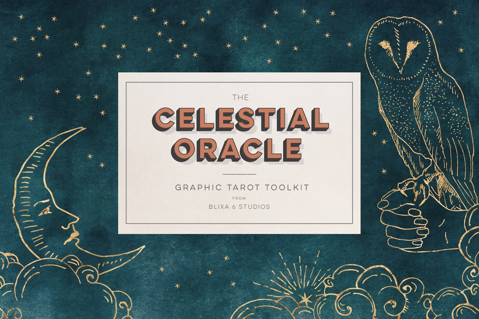 The Celestial Oracle Tarot Clipart Svgs & Pngs | Mystical Owls, Snakes ...