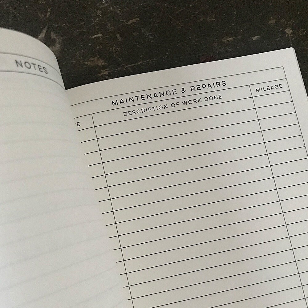 Tiny Car Vehicle Mileage Journal | 6"x9" Tax Paperback or Hardback ...
