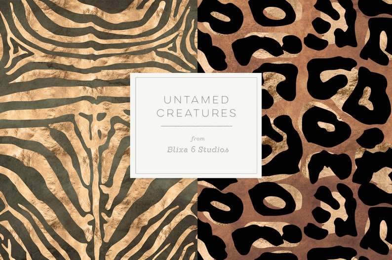 Wild Animal Skin Printable Digital Backgrounds Crocodile, Zebra, Snake ...
