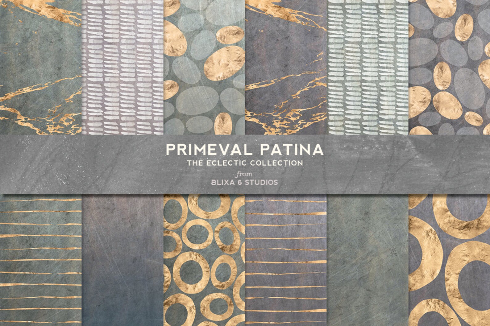 36 Arcane Elements Digital Patterns: Marble and Pebble Scrapbook Pages ...