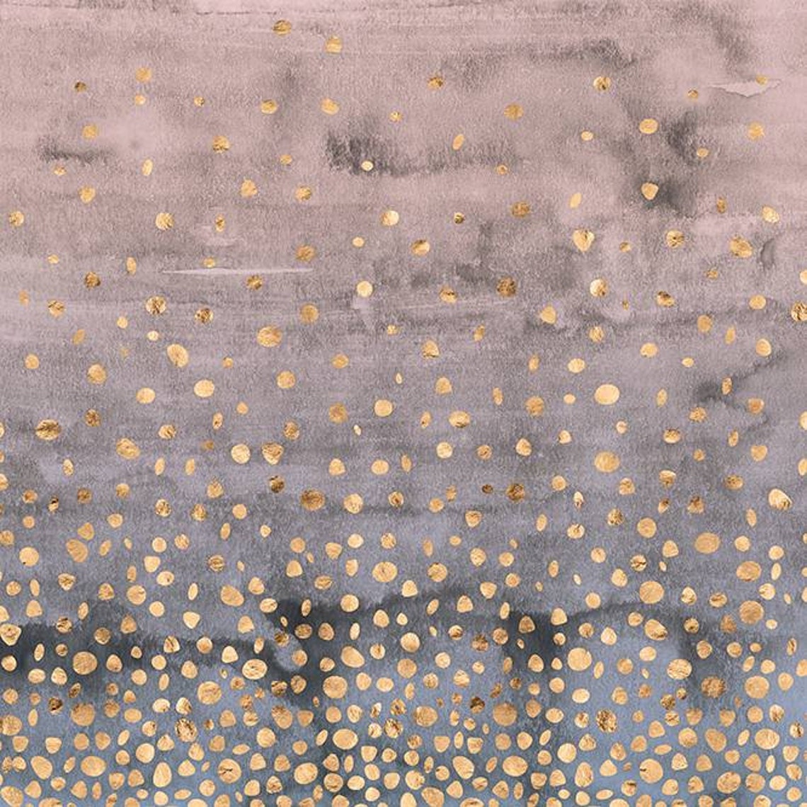 Rose Tinted Mist Gold and Silver Foil Digital Papers in Quartz Pink ...