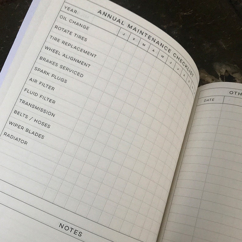 Vehicle Maintenance Journal | Micro-car 6x9 Tax Notebook Paperback ...