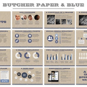 Vintage Design Powerpoint Presentation Template - Butcher Paper for ...