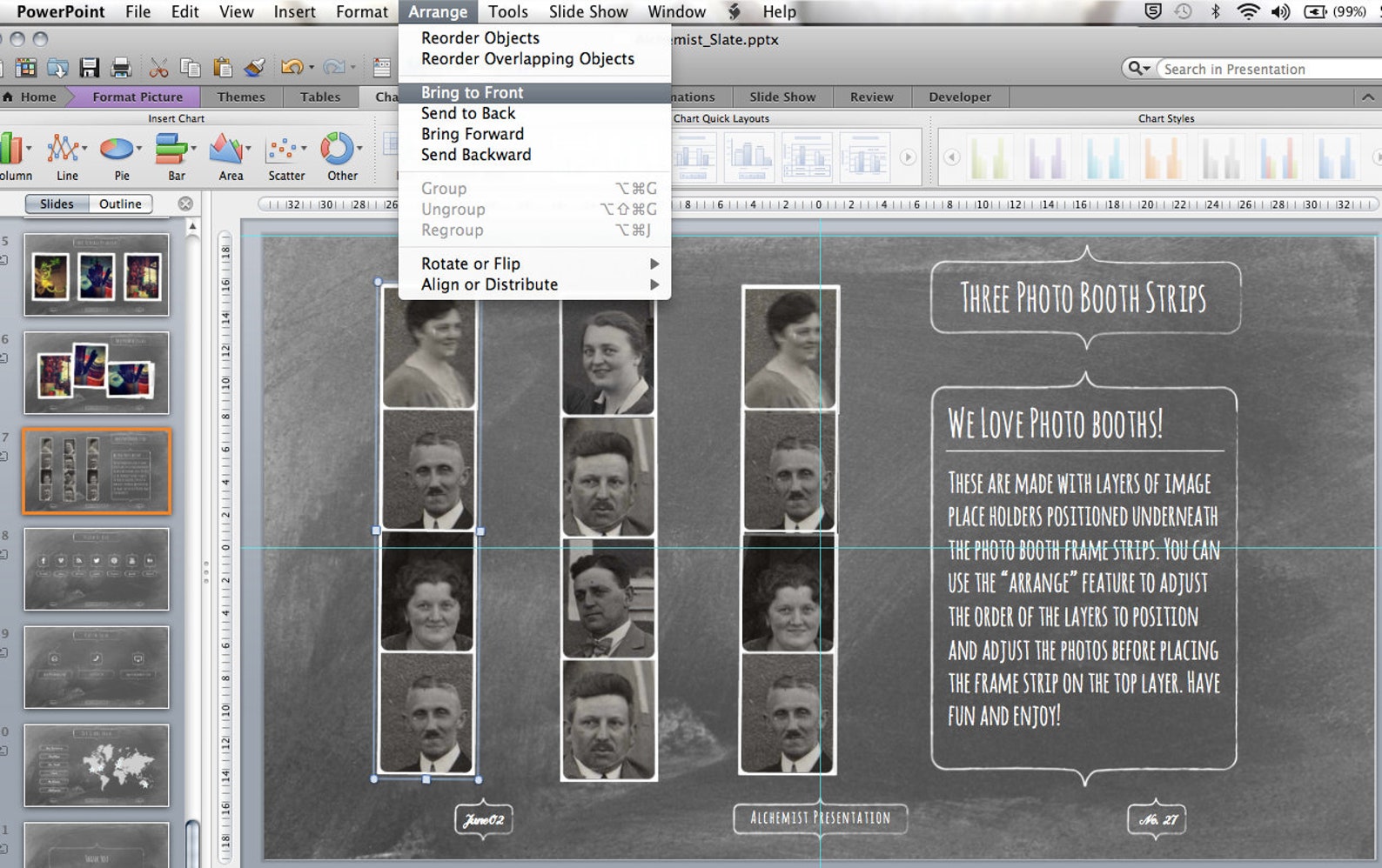 Scrapbook Memories Powerpoint Template Collection Including Chalkboard ...