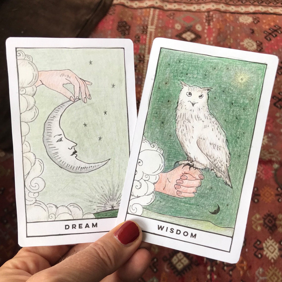 Celestial Oracle Card Printable Tarot Deck Coloring Book PDF of 25 ...
