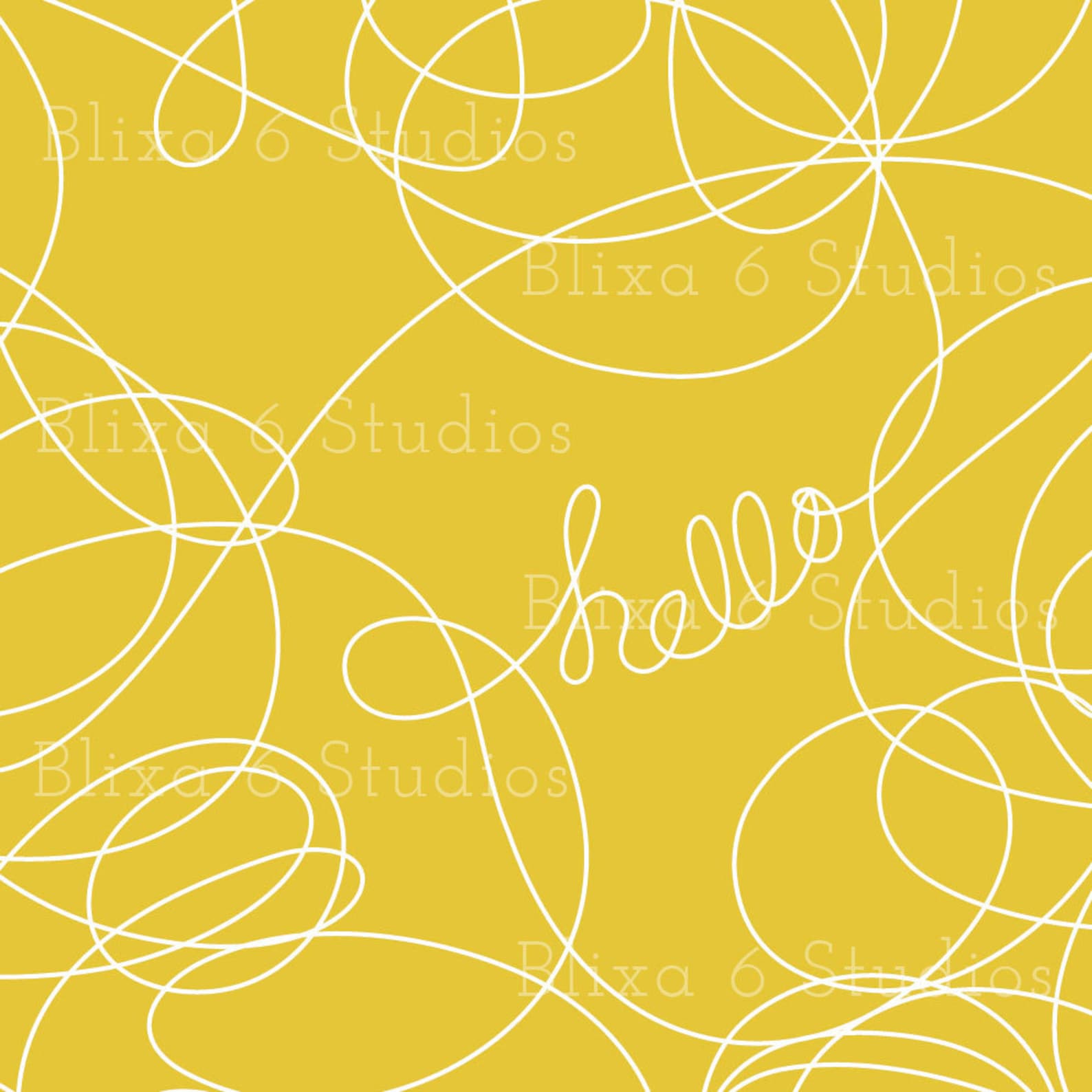 Organic Geometric Digital Paper Patterns in Mustard Navy & - Etsy