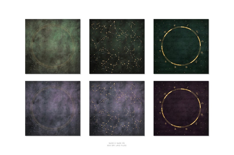 Astro-charts Digital Pack of Printable Astrology - Etsy