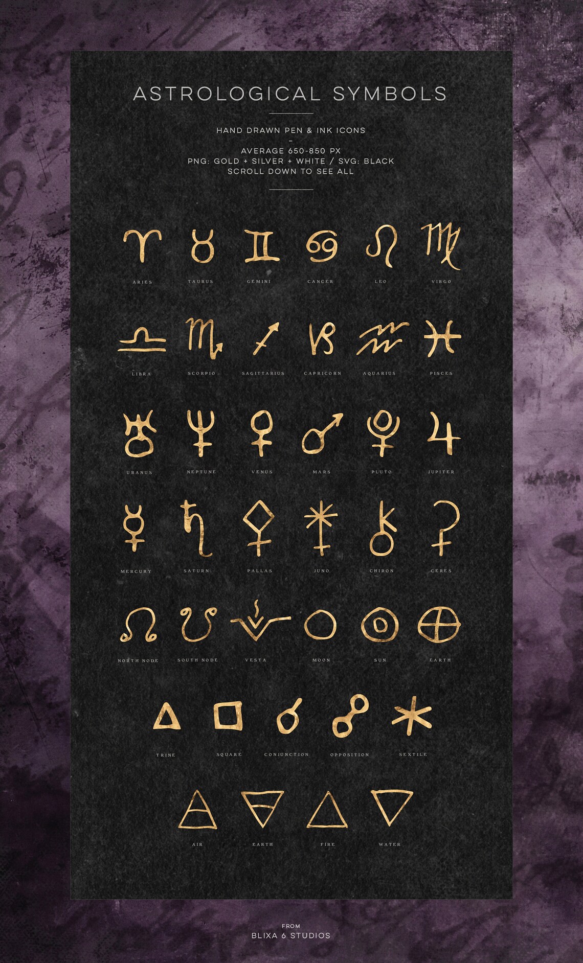 Pro Astrology Graphic Design & Instagram Template Kit Zodiac - Etsy