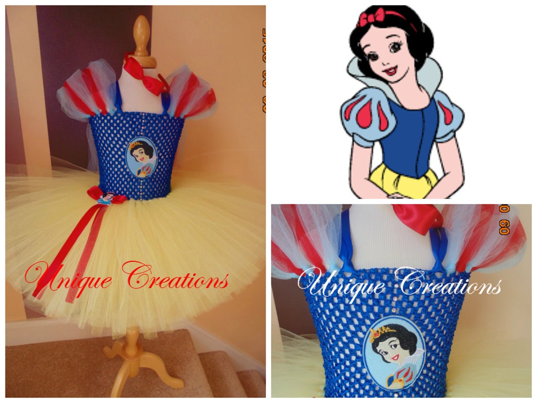Snow White Inspired Tutu Dress Age 0,1,2,3,4,5,6,7,8,9,10 - Etsy