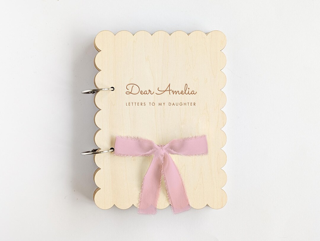 Personalised Letters to My Daughter Book, Wooden Keepsake Journal ...