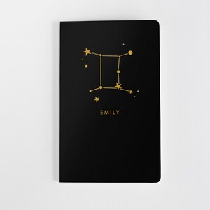 Zodiac Notebook Constellation Notebook Zodiac Journal Stars - Etsy