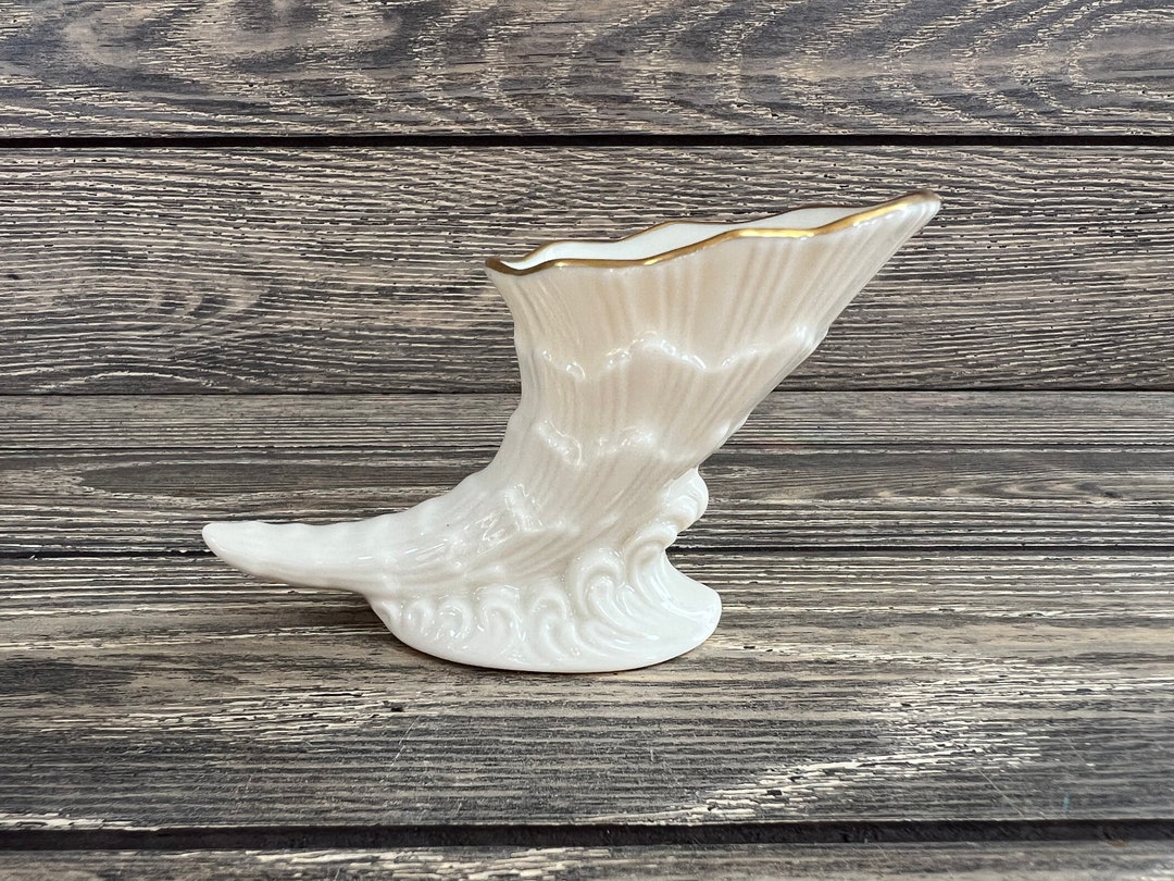 Lenox Porcelain 24K Gold Cornucopia Mini Vase Made in USA - Etsy