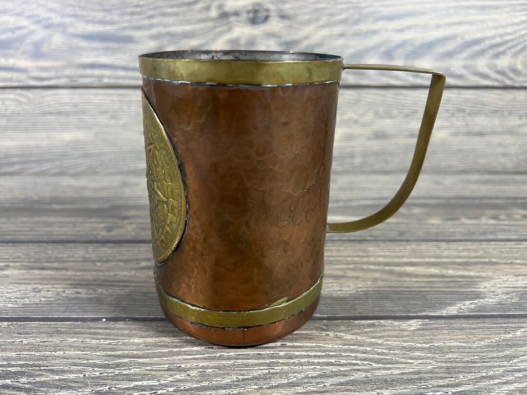Hand Made Copper & Brass Aztec Mug - Etsy