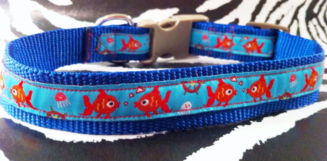 Nauti-fish Dog Collar - Etsy
