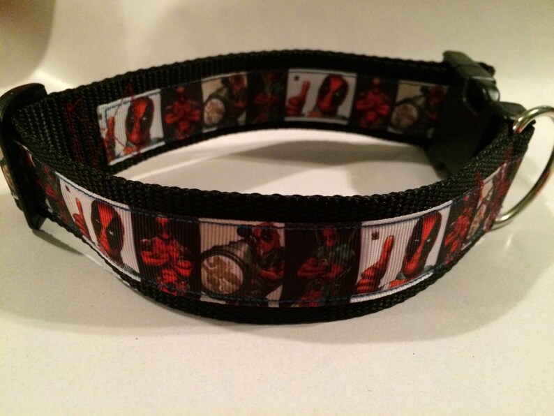 Deadpool Inspired Dog Collar - Etsy