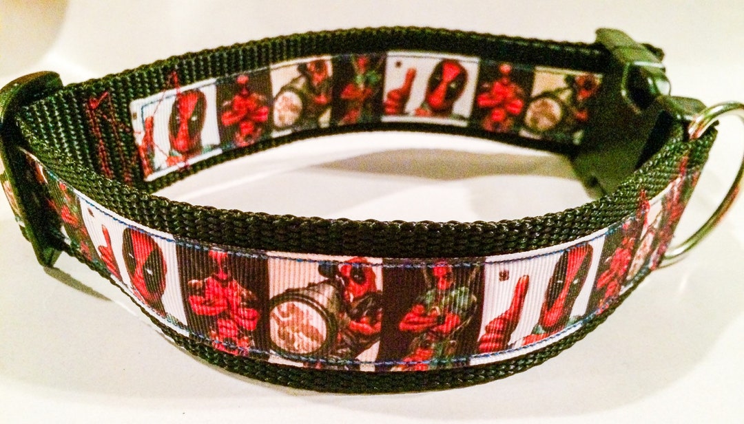 Deadpool Inspired Dog Collar - Etsy