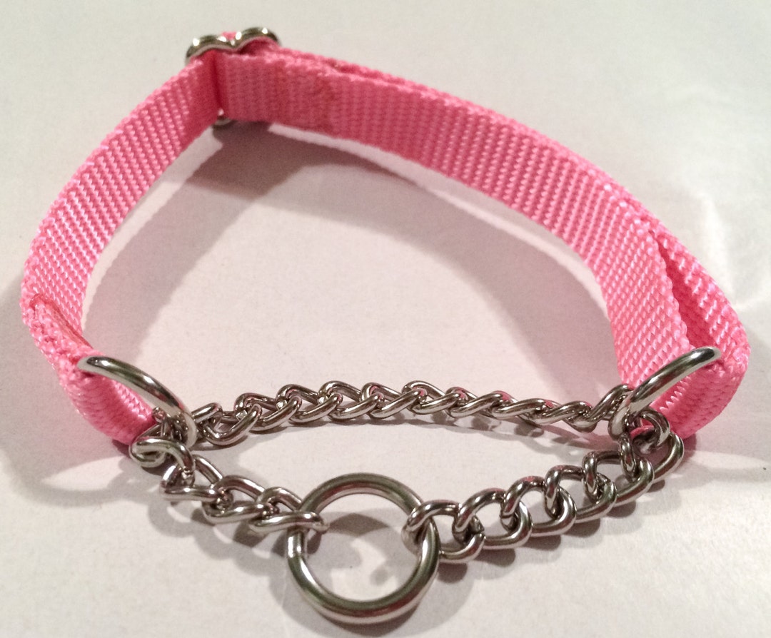 Half Check Chain Dog Collar - Etsy