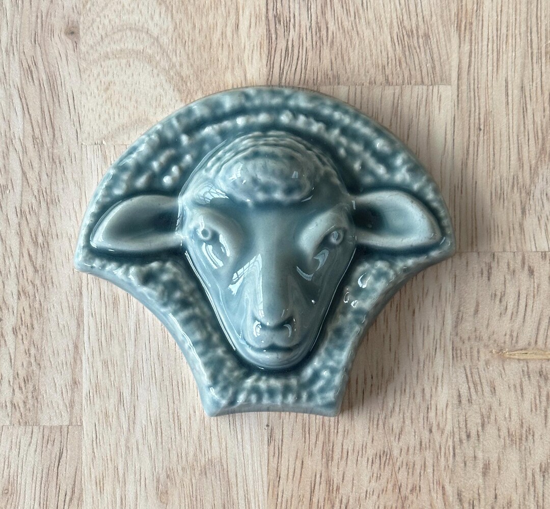 Handmade Ceramic Sheep Tile: Farmhouse Backsplash Accent - Etsy