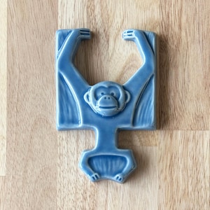 Handmade Ceramic Monkey Tile; Tropical Decor Backsplash Accent - Etsy
