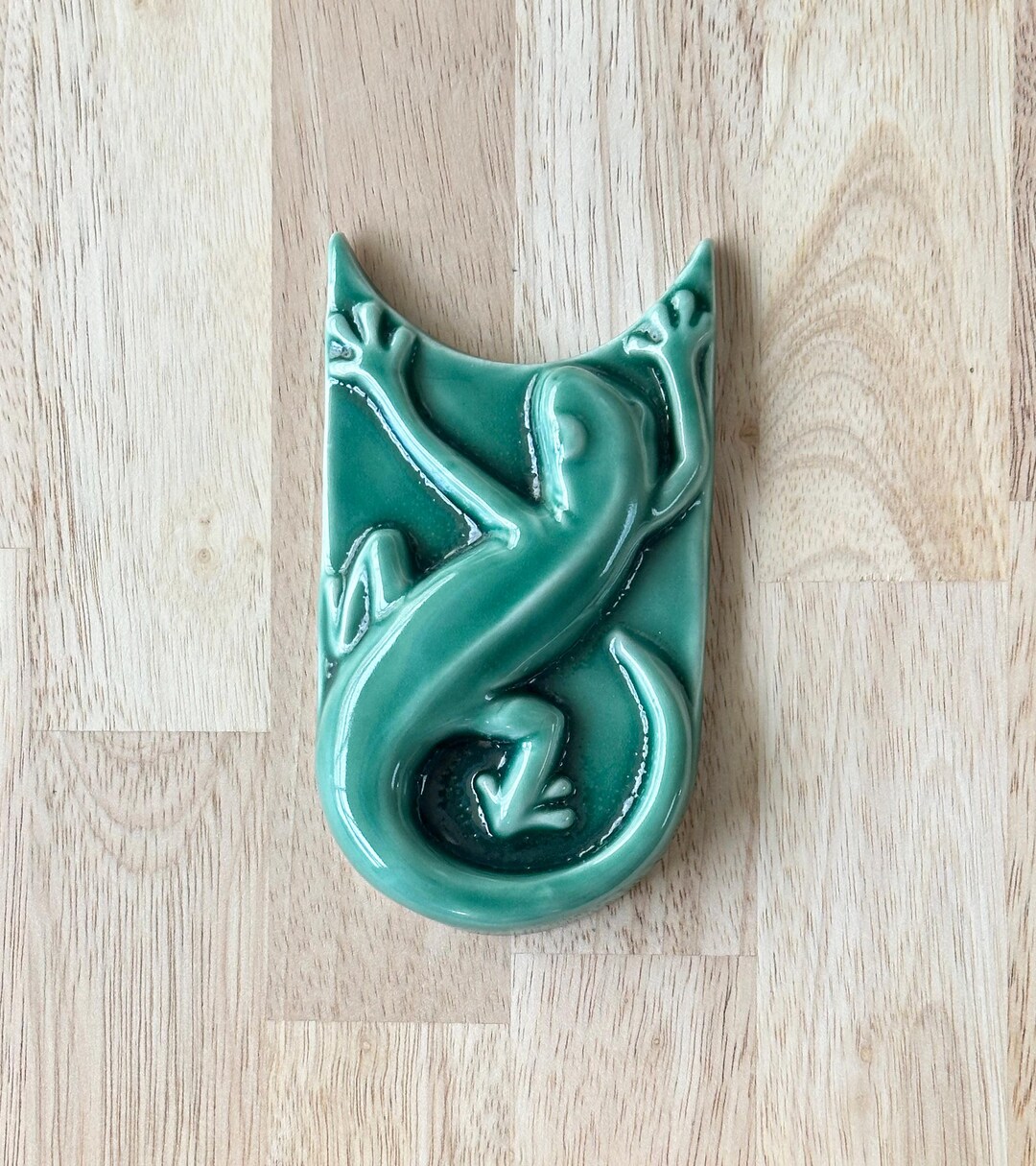 Handmade Ceramic Lizard Tile; Tropical Decor Backsplash Accent - Etsy