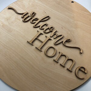 Modern, Clean Welcome Home Sign SVG File - Etsy