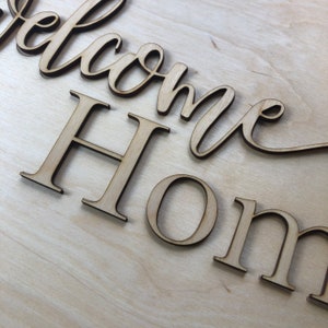 Modern, Clean Welcome Home Sign SVG File - Etsy