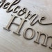 Modern, Clean Welcome Home Sign SVG File - Etsy