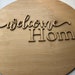 Modern, Clean Welcome Home Sign SVG File - Etsy