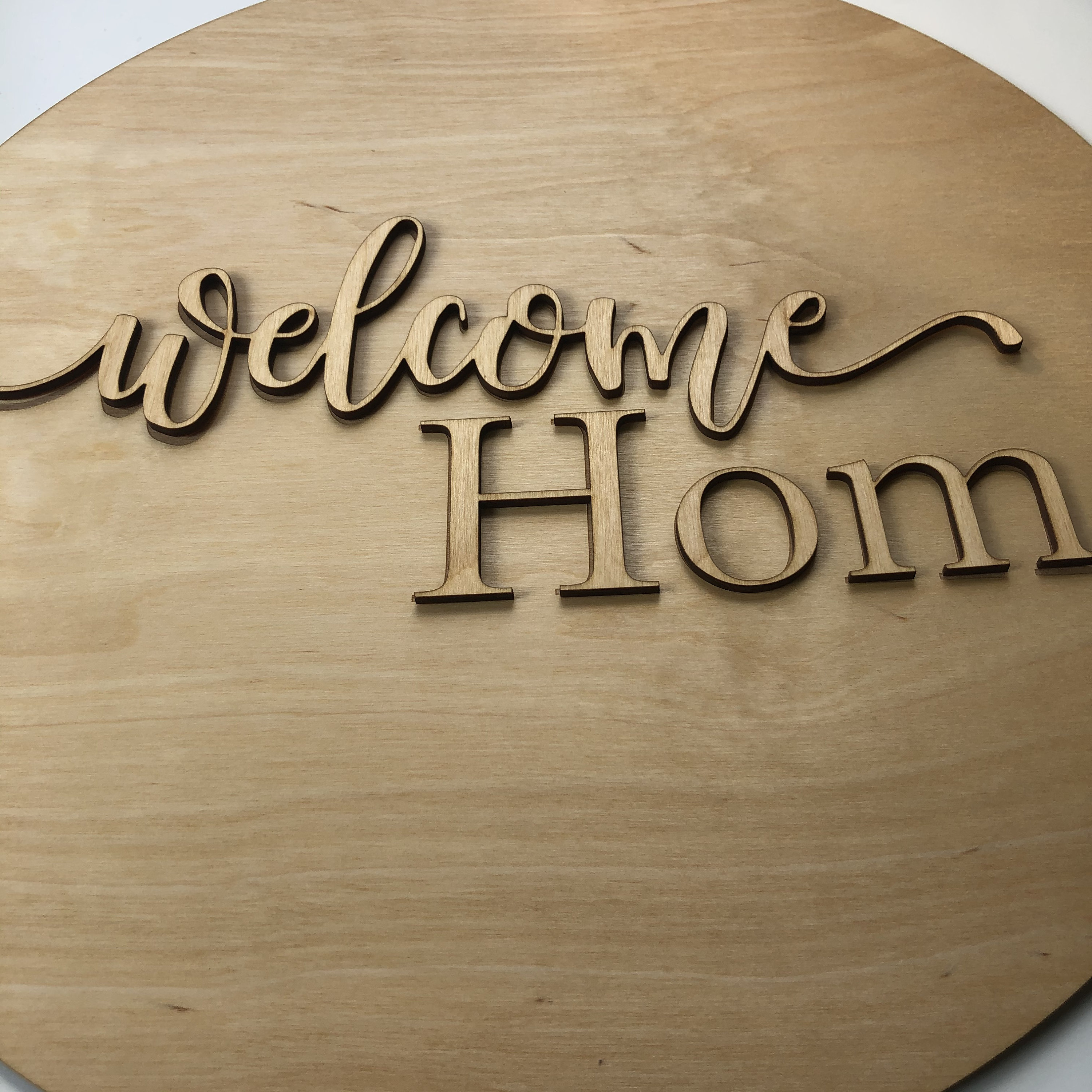 Modern, Clean Welcome Home Sign SVG File - Etsy