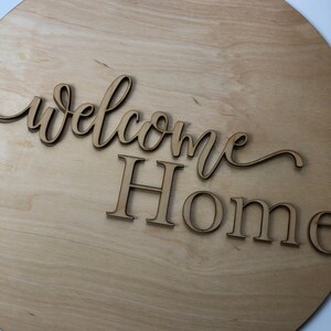 Modern, Clean Welcome Home Sign SVG File - Etsy