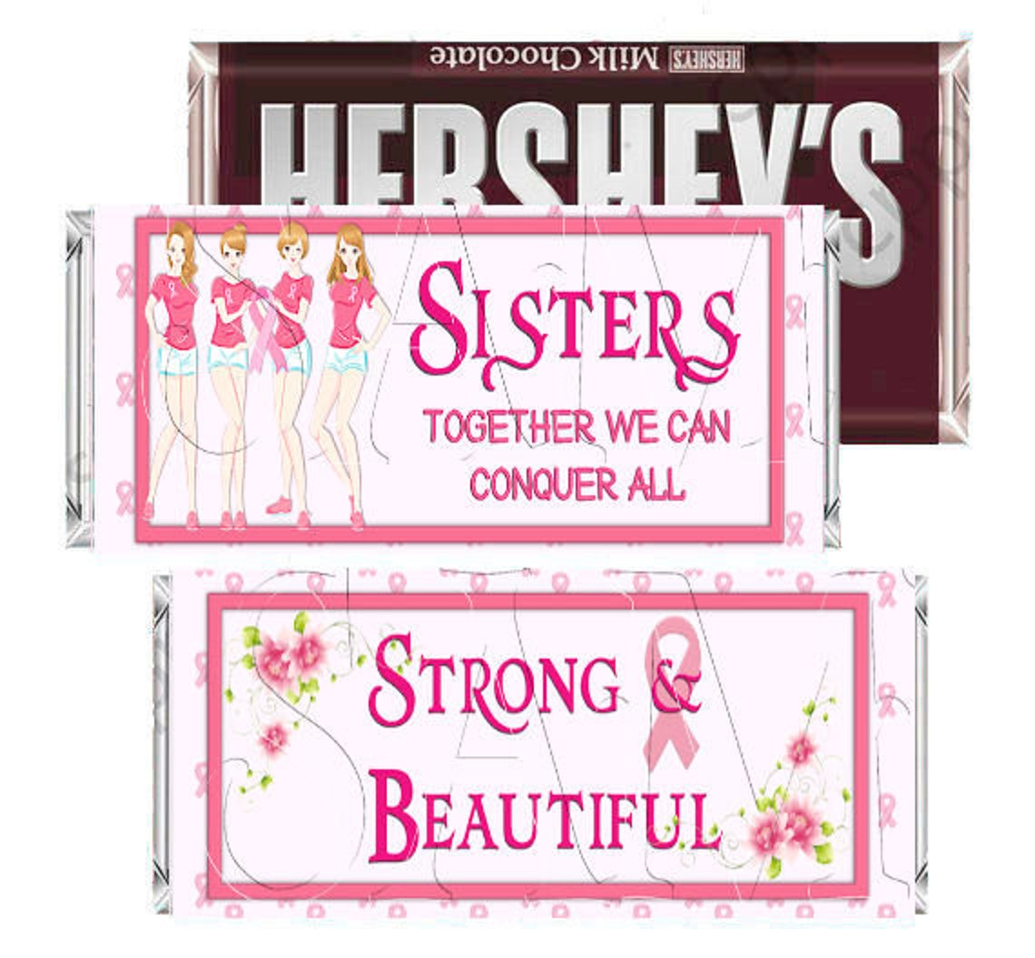Sisters Together for Breast Cancer Candy Wrapperdigital | Etsy