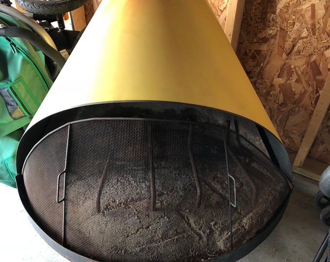 Vintage 1960's Metal Indoor/outdoor Fireplace - Etsy