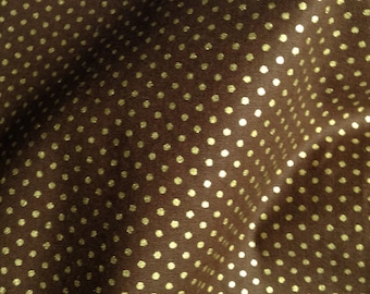 Brown dot fabric | Etsy