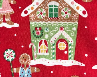 Gingerbread Houses Xmas Fabric Gingerbread Chicken Coops by Katie Hayes ...