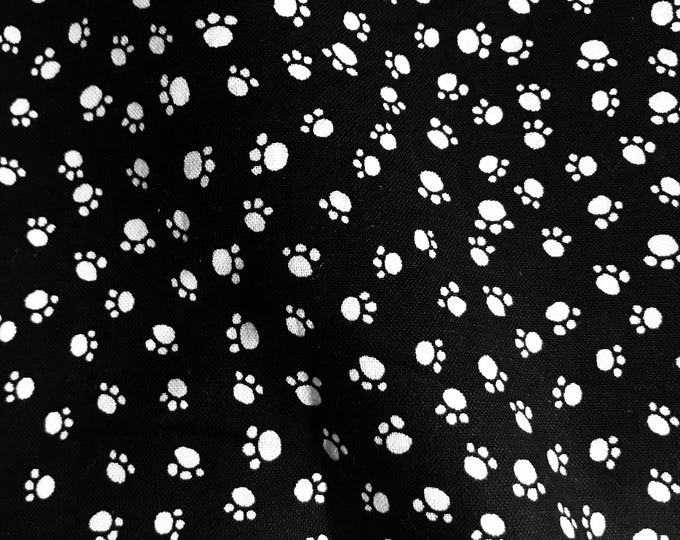 Shades of Brown Paw Prints, Puppy Paws Black by Loralie Designs, 100% ...