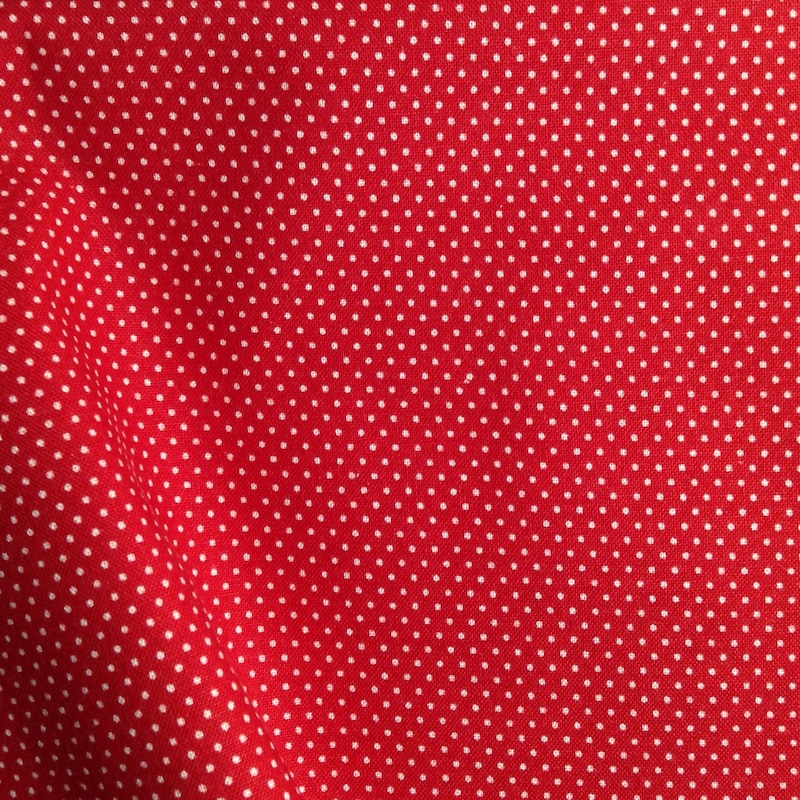 Red Dot Fabric - Etsy