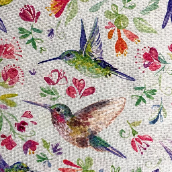 Hummingbird Fabric - Etsy