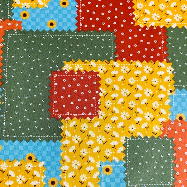 Patchwork Fabric - Etsy