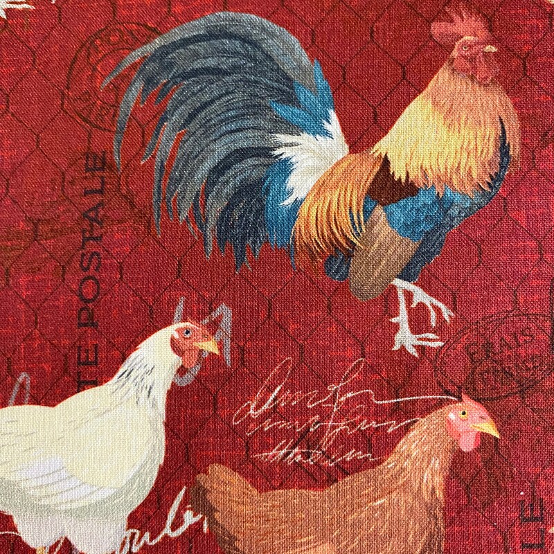 Rooster Fabric - Etsy