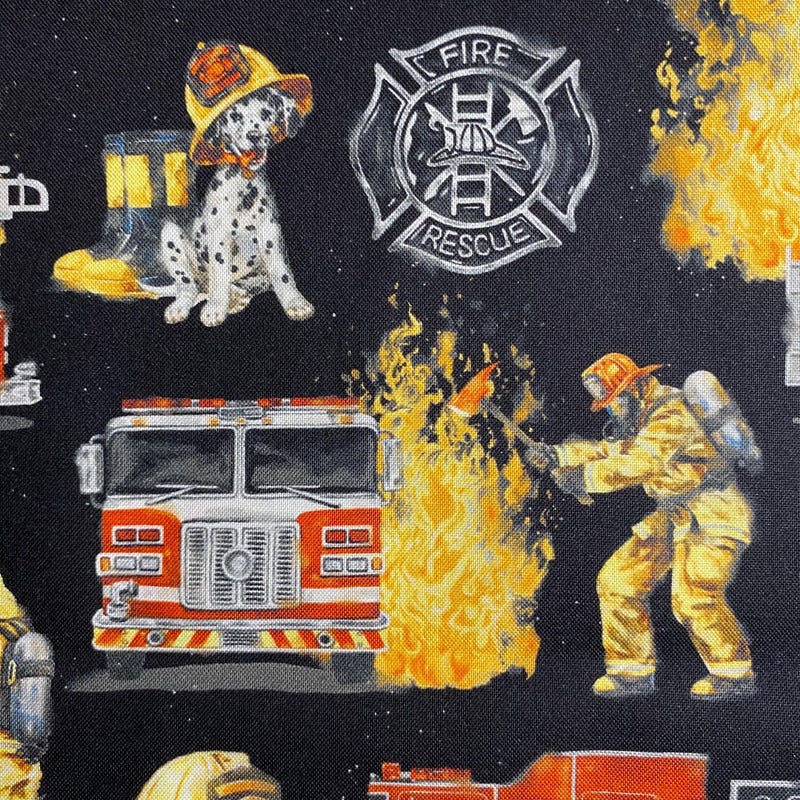 Fireman Fabric - Etsy