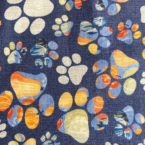 Paw Print Fabric - Etsy