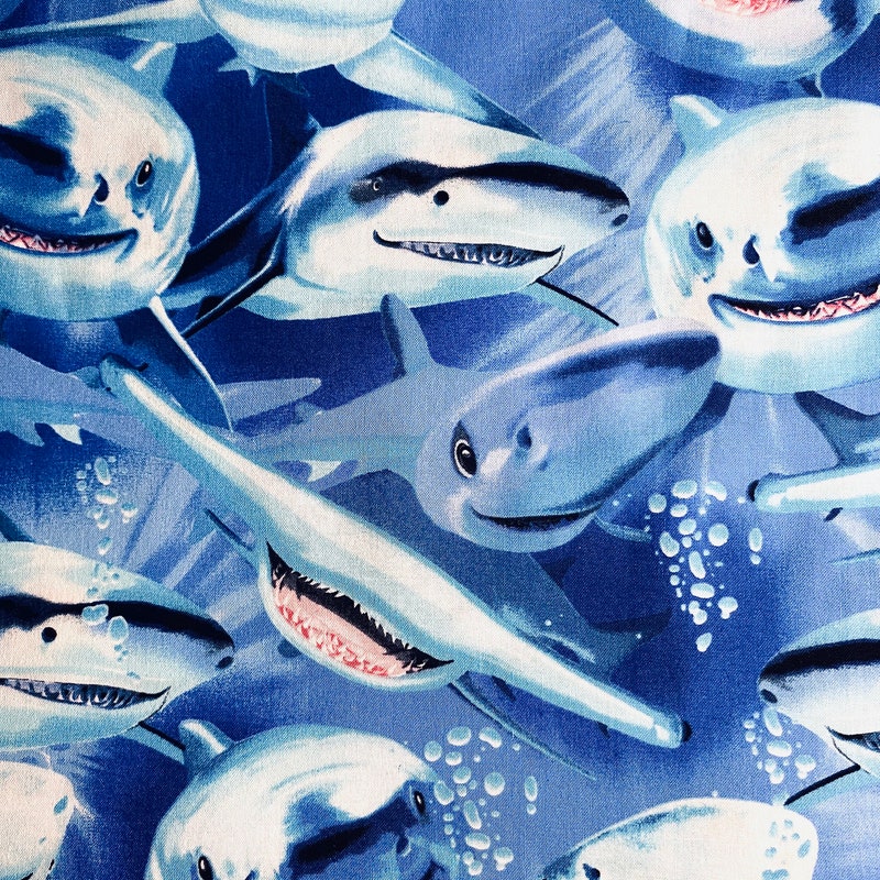 Shark Fabric - Etsy