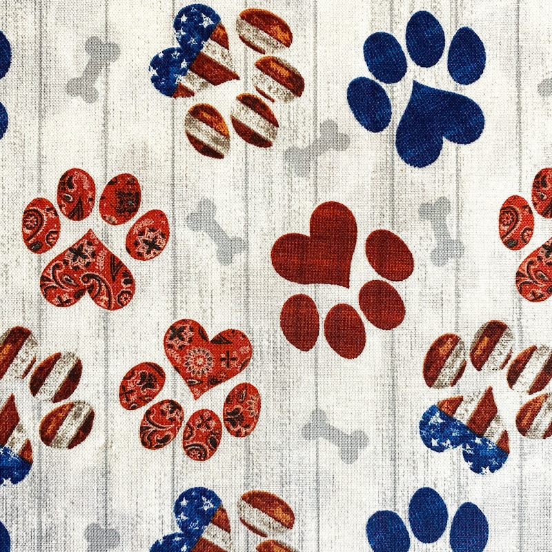 Paw Print Fabric - Etsy