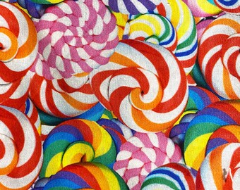 Sweets Fabric Sweets by Yulia Sweets Candy Junk Food Cake Carbs Donuts ...