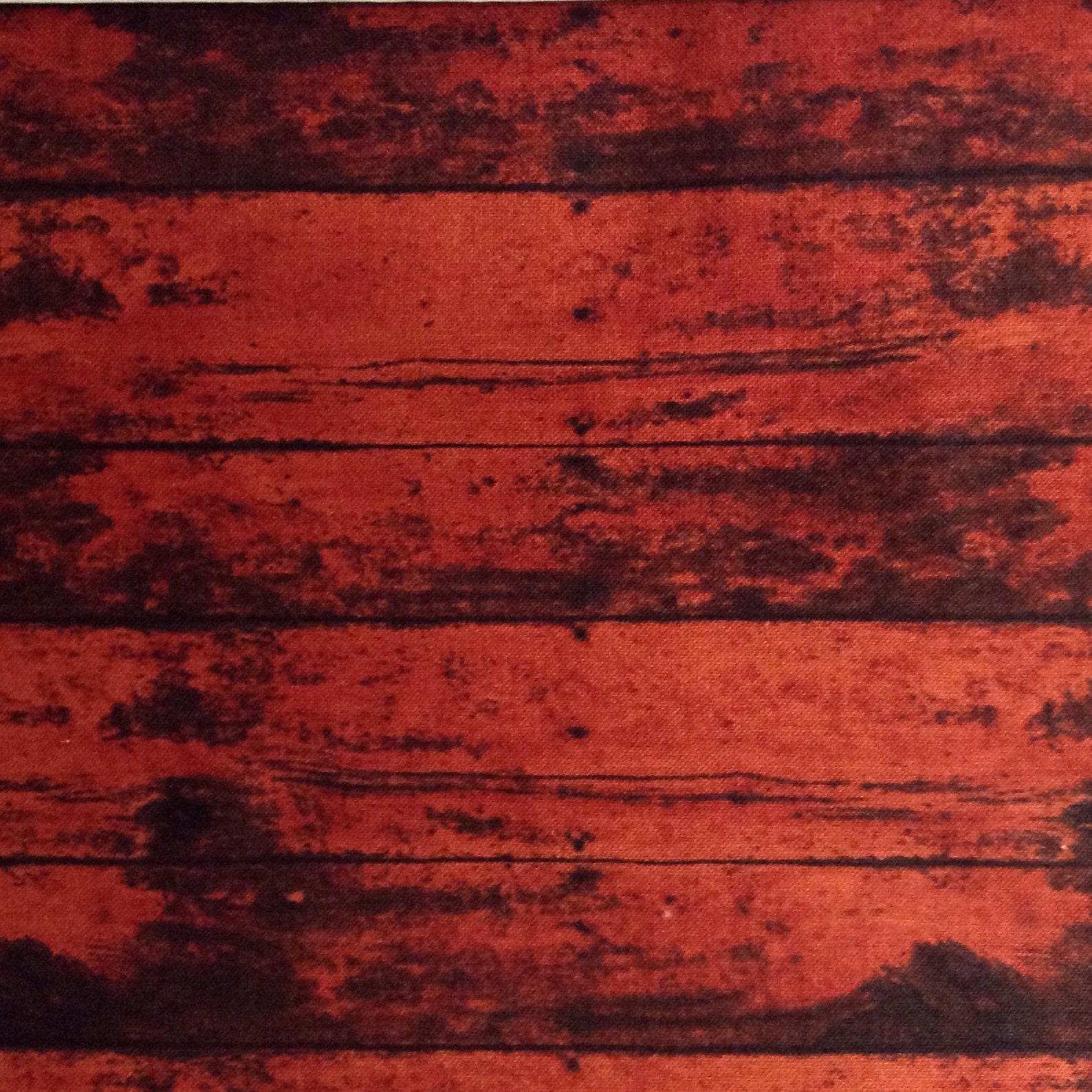One Half Yard Fabric Red Barn Wood Distress Wood Grain Red - Etsy